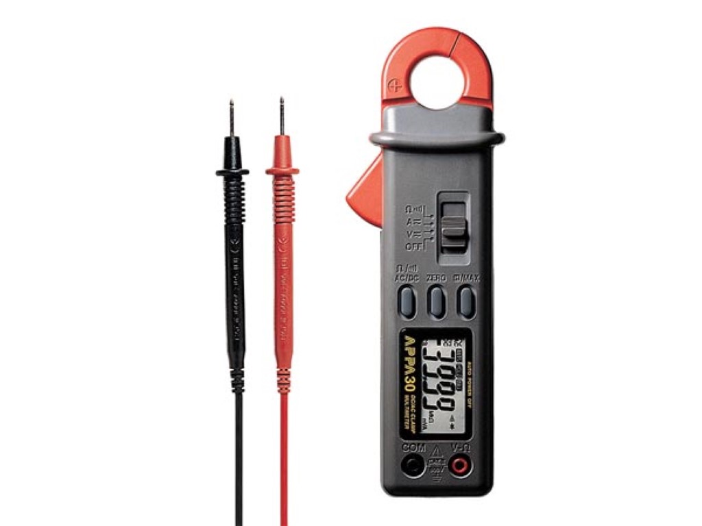 Appa APPA30R: CLAMP METER APPA® 30R AC/DC TRUE RMS – Velleman ...