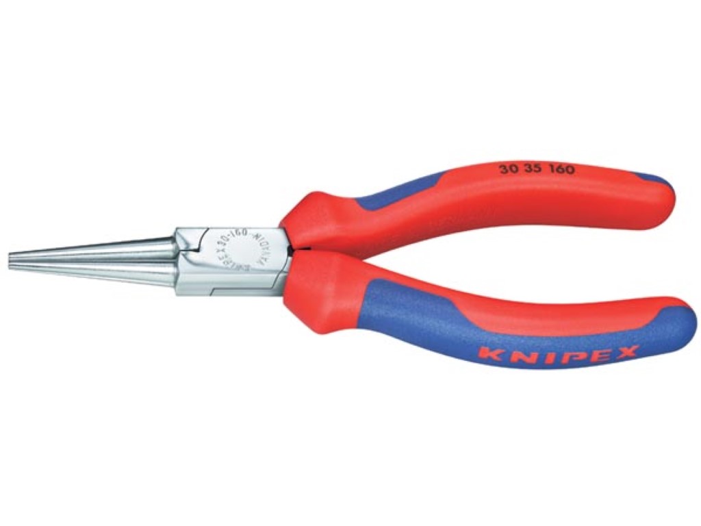 Knipex KPX3035160: ROUND LONG NOSE PLIERS - CHROMEPLATED - 160MM – Velleman – Wholesaler and ...