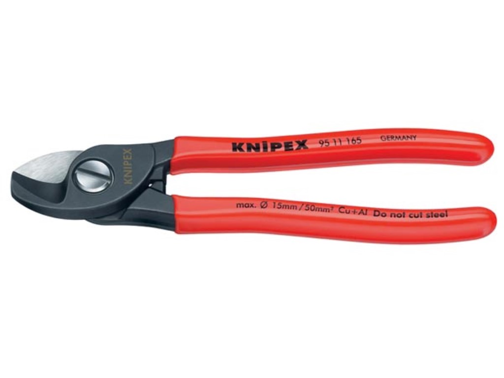 Knipex KPX9511165: CABLE SHEARS - PLASTIC COATED - 165MM – Velleman – Wholesaler and developer ...