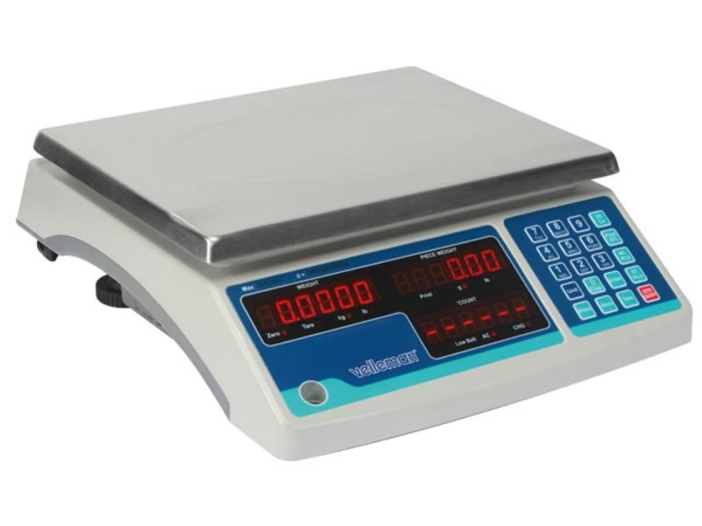 Velleman VTBAL6: COUNTING SCALES - 6 kg / 0.5 g – Velleman – Wholesaler ...