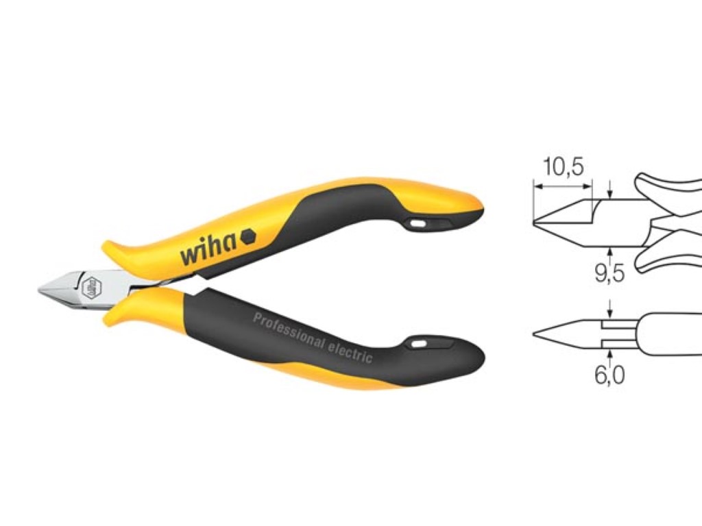 WIHA WH26808: Wiha Diagonal cutters Professional ESD narrow, pointed ...