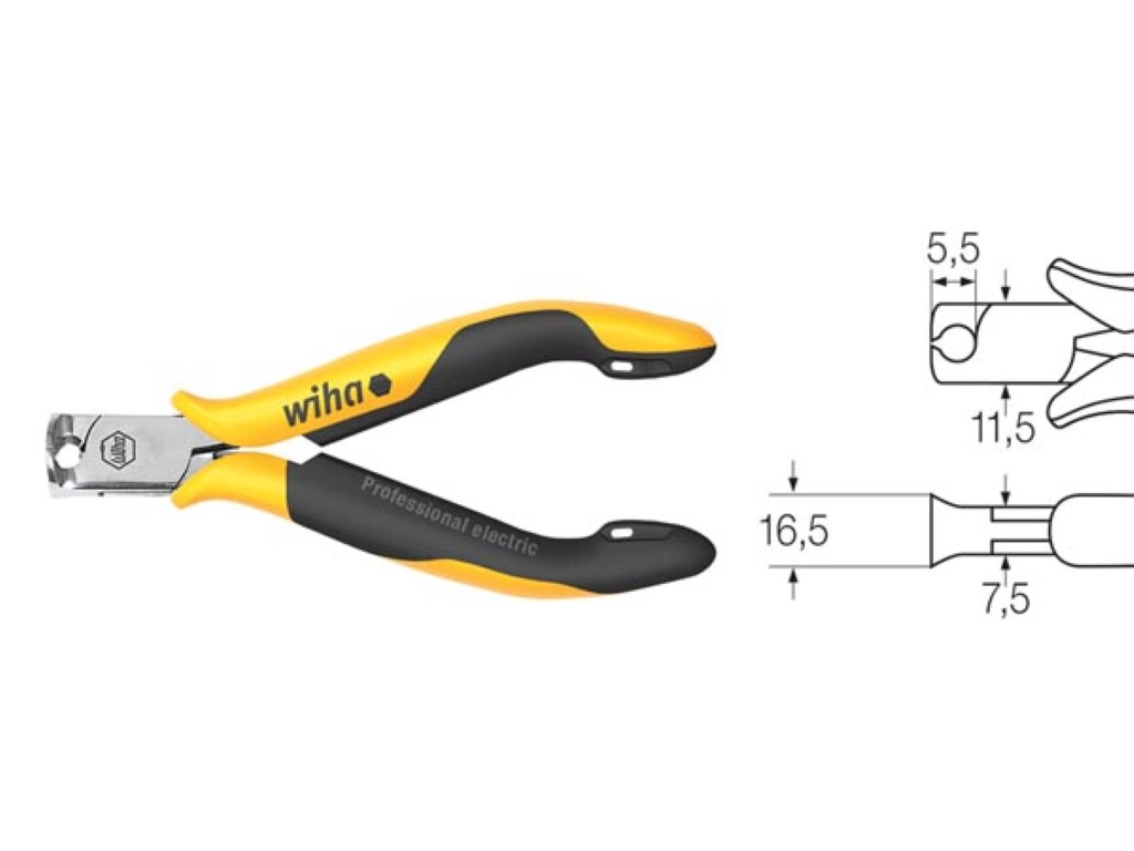 WIHA WH26840: Wiha End cutting nippers Professional ESD wide head with ...