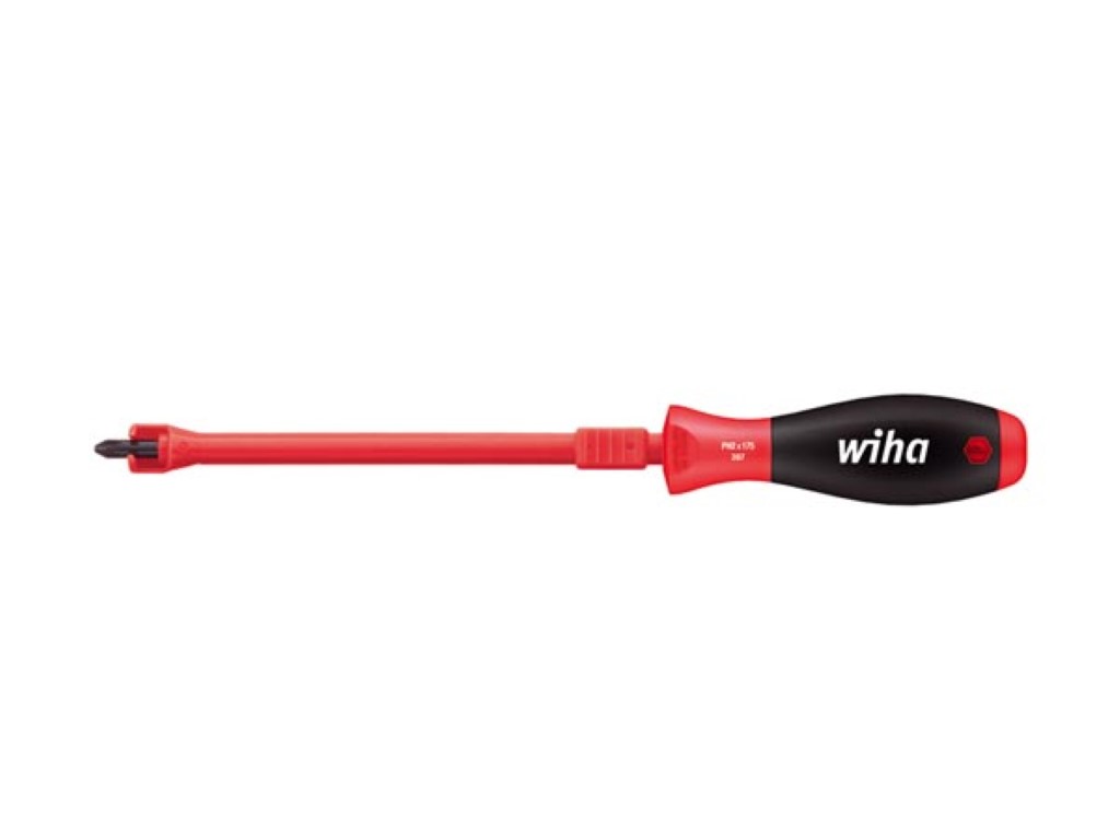 WIHA WH32406: Wiha Screwdriver SoftFinish® Phillips with fixing function (32406) PH0 x 100 mm ...