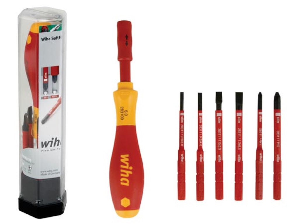 WIHA WH34733: WIHA - SOFTFINISH ELECTRIC SLIMVARIO EXCHANGE BIT SET VDE ...