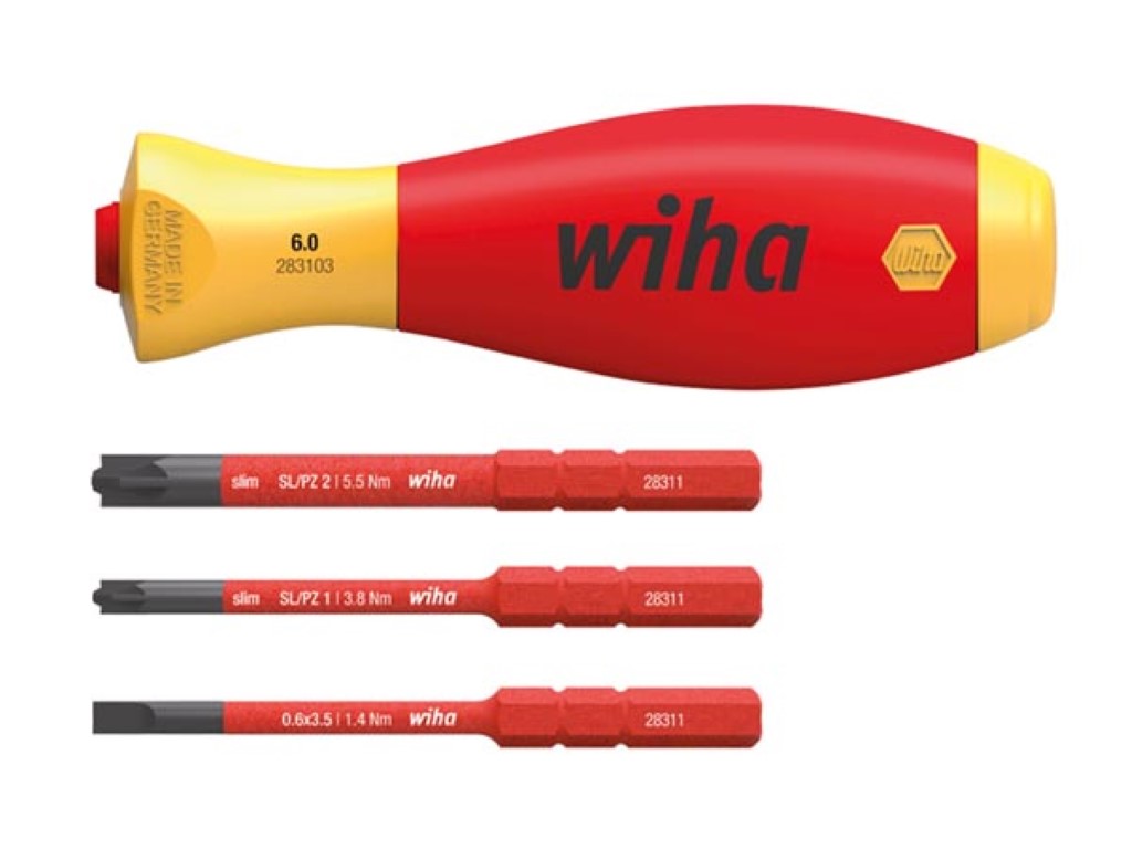 WIHA WH43449: WIHA - SCREWDRIVER WITH BIT HOLDER SET SOFTFINISH® SLIMVARIO® ELECTRIC – Velleman ...