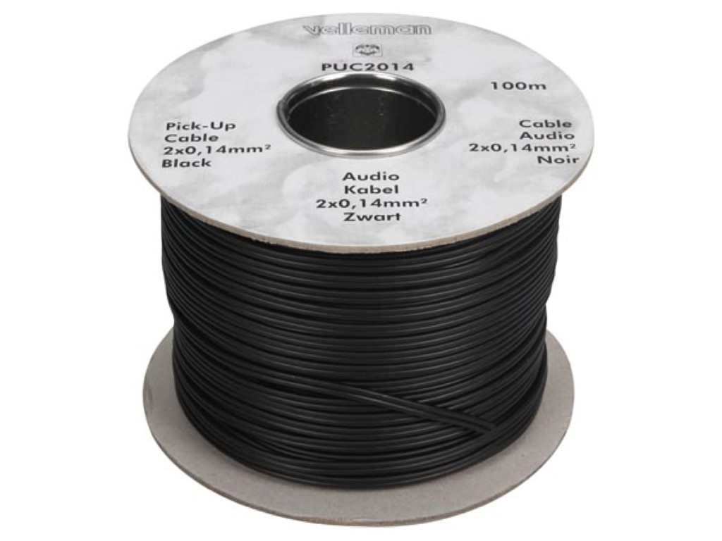 Velleman PUC2014: PICK-UP CABLE 2 x 0.14 mm² BLACK – Velleman ...