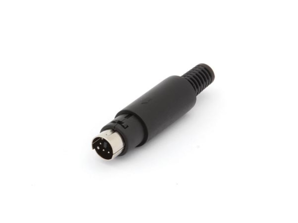 CA089: MALE 6P MINI-DIN PLUG - BLACK – Velleman – Wholesaler and ...