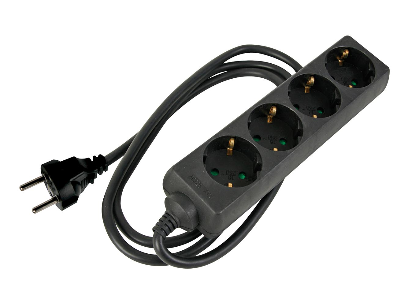 HQ-Power EB4STB25-5HQ-G: Power strip, 4 outlets with earth clips ...