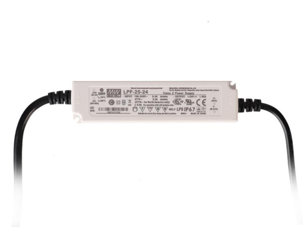 Mean Well LPF-25-24: SWITCHING POWER SUPPLY - SINGLE OUTPUT LED DRIVER MIX MODE - 24 V ...