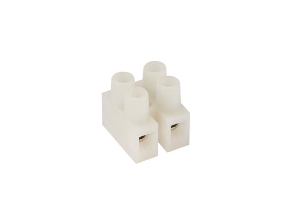 Velleman TBP02/1.5: 2-POLE TERMINAL BLOCK - 450V/15A, 1.5mm² - WITH ...