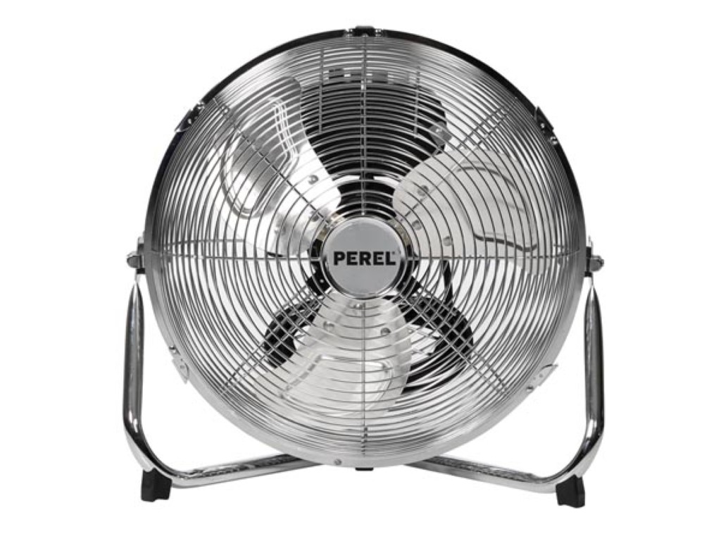 Perel CFANF30N: FLOOR FAN - METAL - Ø 30 cm - CHROME – Velleman ...