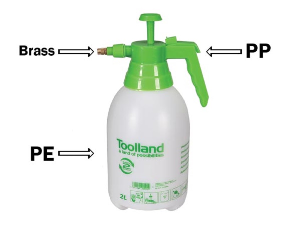 Toolland DT20002: Pressure sprayer, adjustable nozzle, level indicator ...