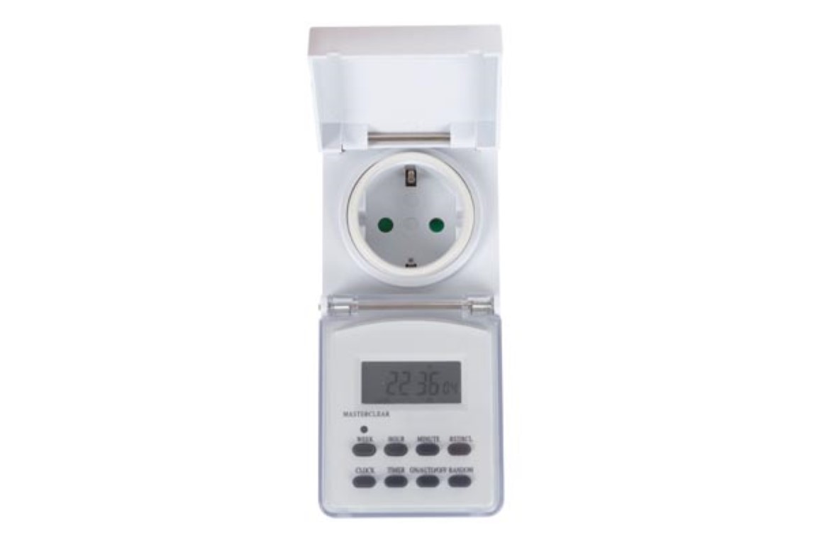 Perel E305WOGN: Weekly timer, digital, 230 V, 32 A, 3600 W, IP44, for outdoor use, German ...