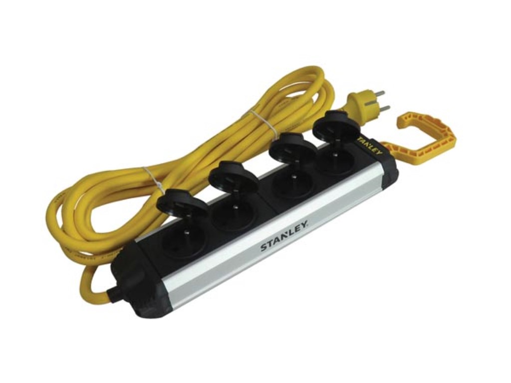 Stanley ESTN4HK: STANLEY - 4 - SOCKET COVERED OUTLETS "HOOK" POWER BAR ...