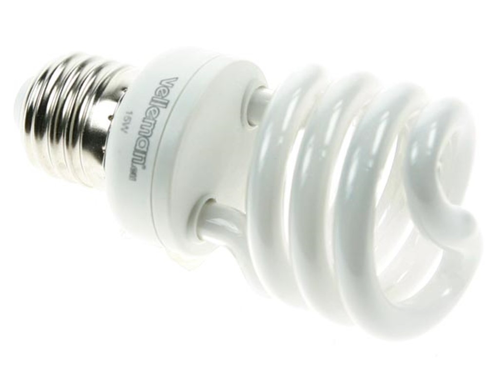Velleman LAE1D3E: T2 SPIRAL ENERGY-SAVING LAMP - 11W - 240V - E27 ...