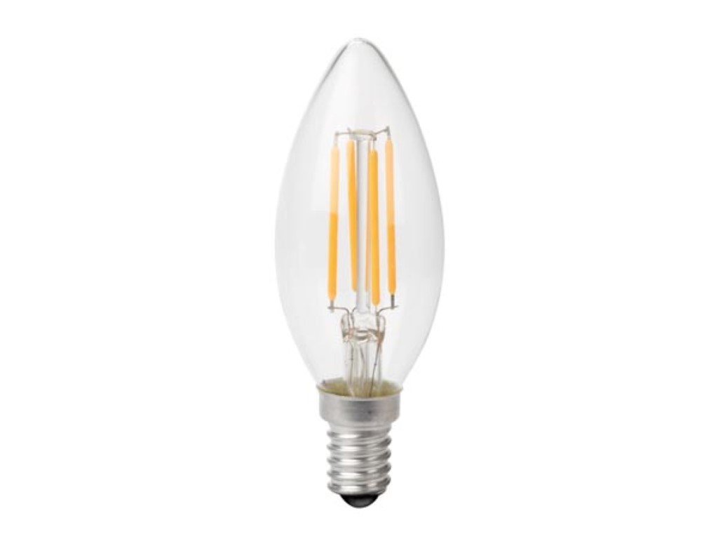 Vellight LAL2C3GN: LED FILAMENT BULB - CANDLE - 4 W - E14 - WARM WHITE – Velleman – Wholesaler ...