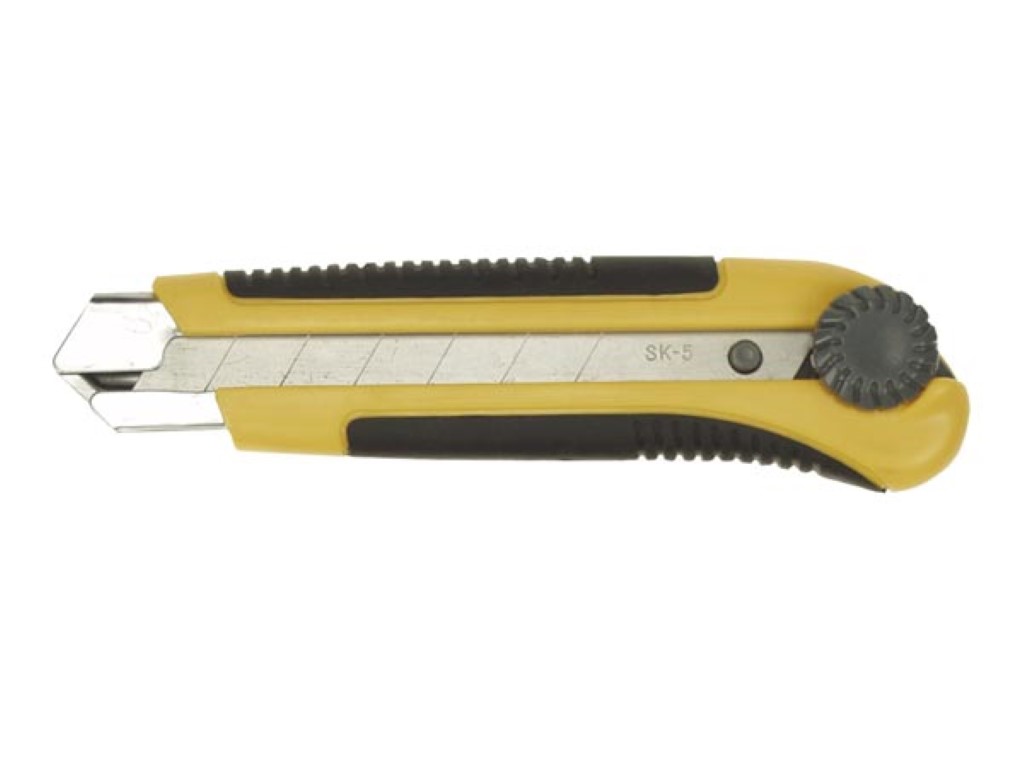 Perel HK03: HEAVY DUTY KNIFE - 25MM BLADE - WITH SECURITY LOCK ...