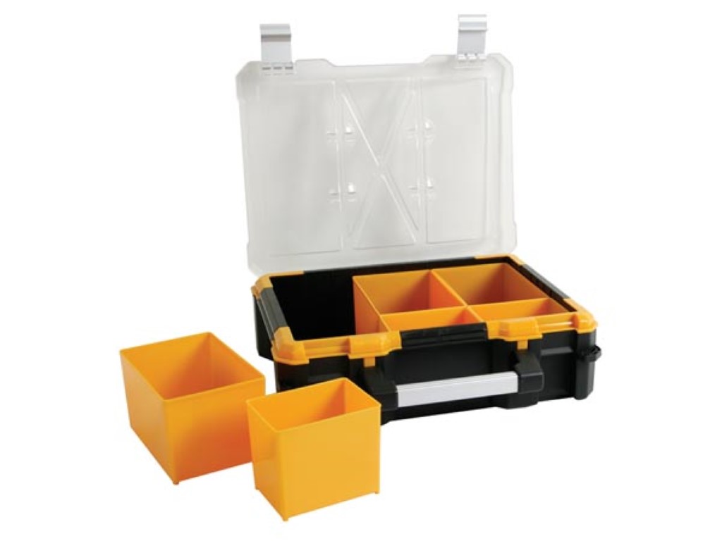 Perel OSC15: Plastic storage case with removable Bins - 380x340x110 mm ...