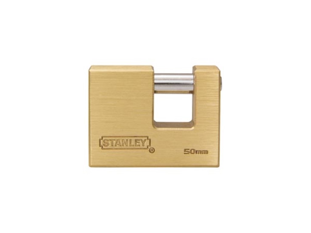 Stanley S742-025: STANLEY - BAYONET PADLOCK - SOLID BRASS - 50 mm ...