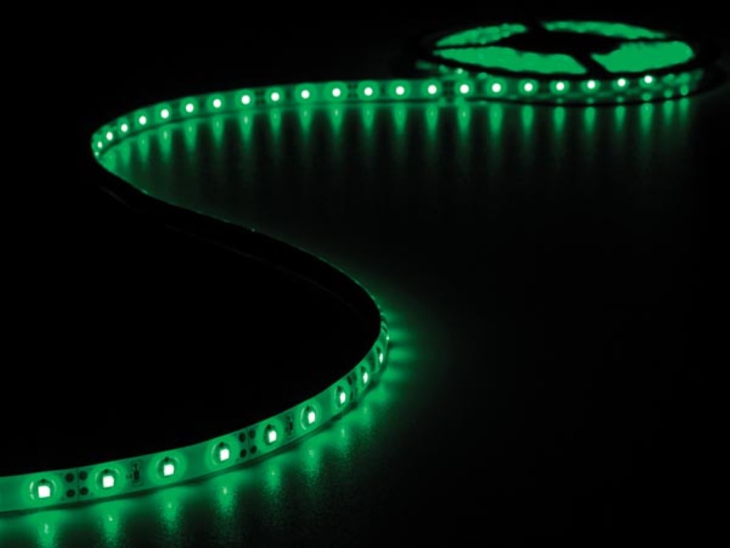 Velleman LS12M130GN: FLEXIBLE LED STRIP - GREEN - 300 LEDs - 5m - 12V ...