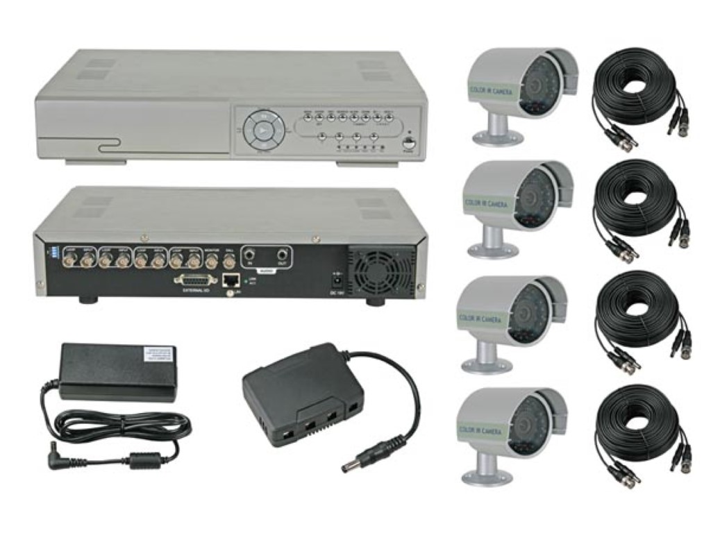 AV-Tech CCTVPROM4: CCTV PROMO PACK: DVR + 4 CAMERAS + ACCESSORIES ...
