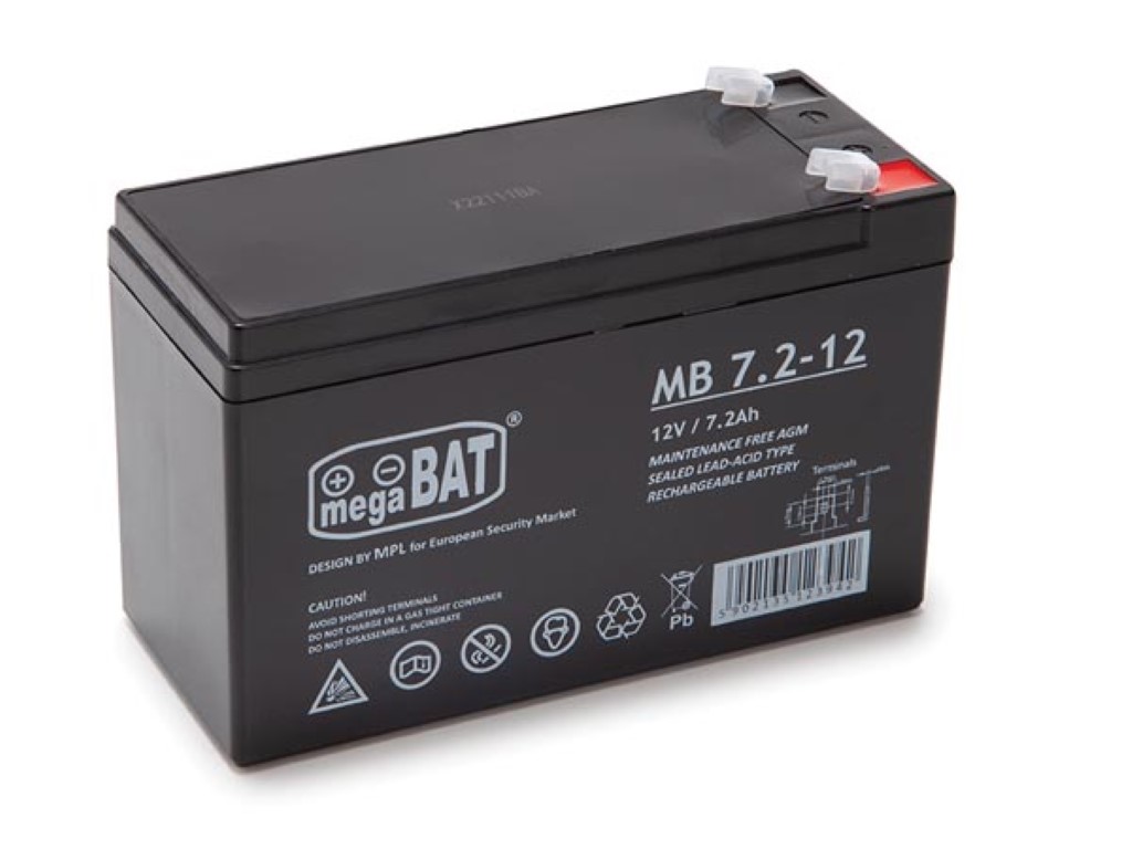 Dyno Europe DAS12-7.2: LEAD ACID BATTERY 12 V - 7.2 Ah 151 x 65 x 99 mm – Velleman – Wholesaler ...