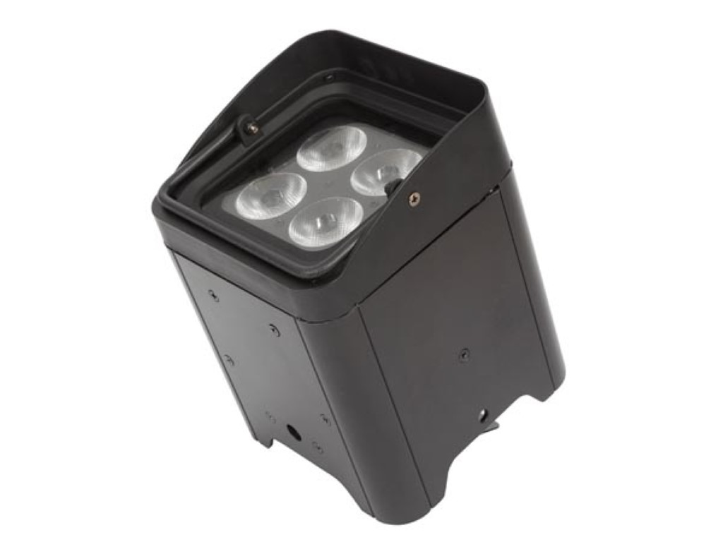 HQ-Power HQLP10031: LED BATTERY UPLIGHTER 4 x 12 W RGBWA-UV - BLACK ...