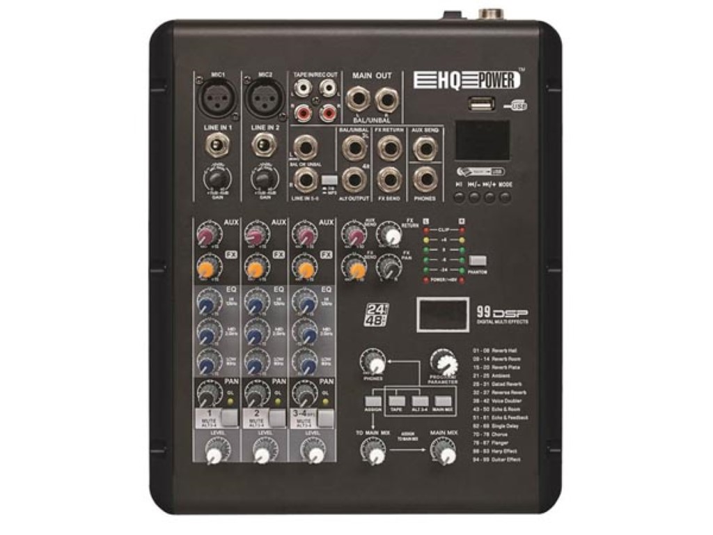 HQ-Power HQMX10001: HQ MX4 - COMPACT 4 CHANNEL MIXER – Velleman – Wholesaler and developer of ...