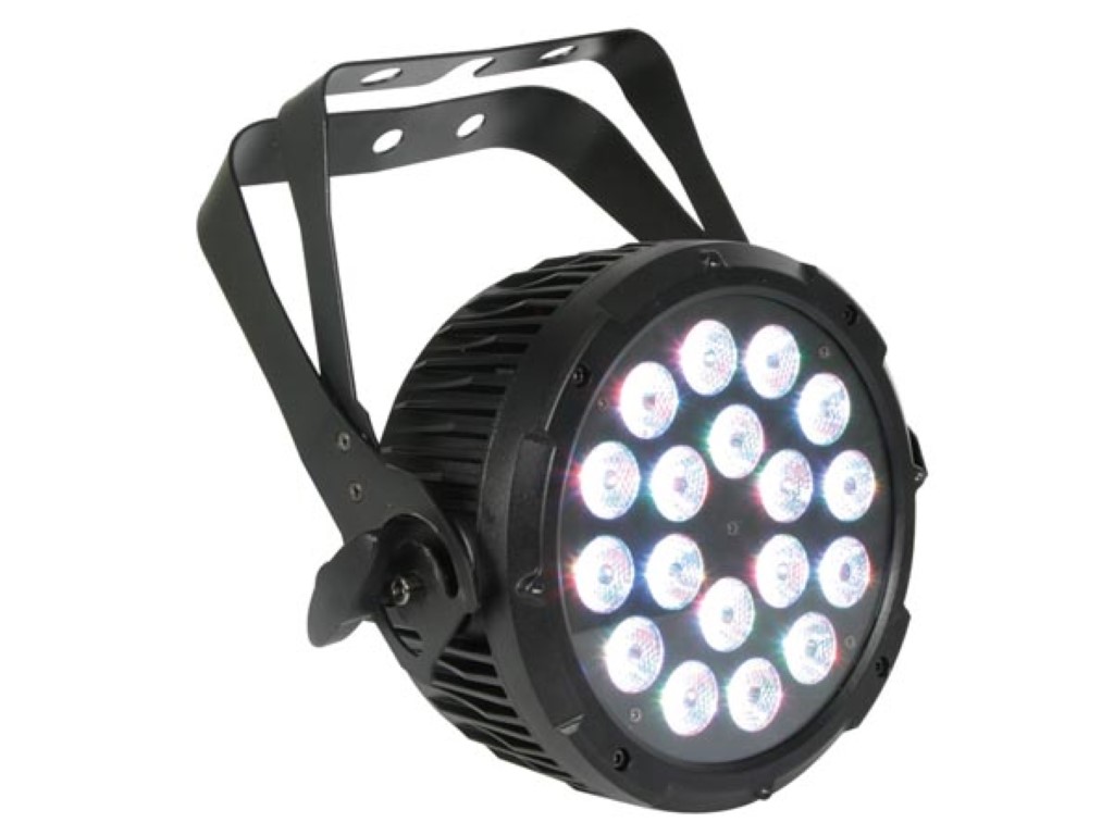 Luxibel LX101: SMART LED PAR PRO - BLACK - D BRACKET - 18 x 3 W TRI ...