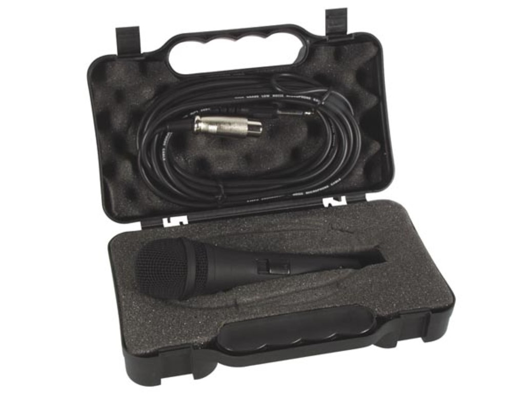 HQ-Power MICPRO7N: PROFESSIONAL DYNAMIC BLACK MICROPHONE WITH CARRY ...