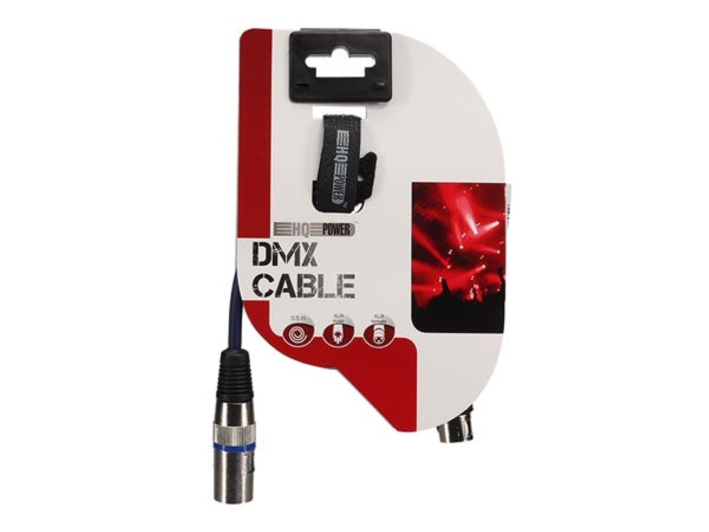 HQ-Power PAC105: DMX cable, 1 x XLR male, 1 x XLR female, 0.5 m ...