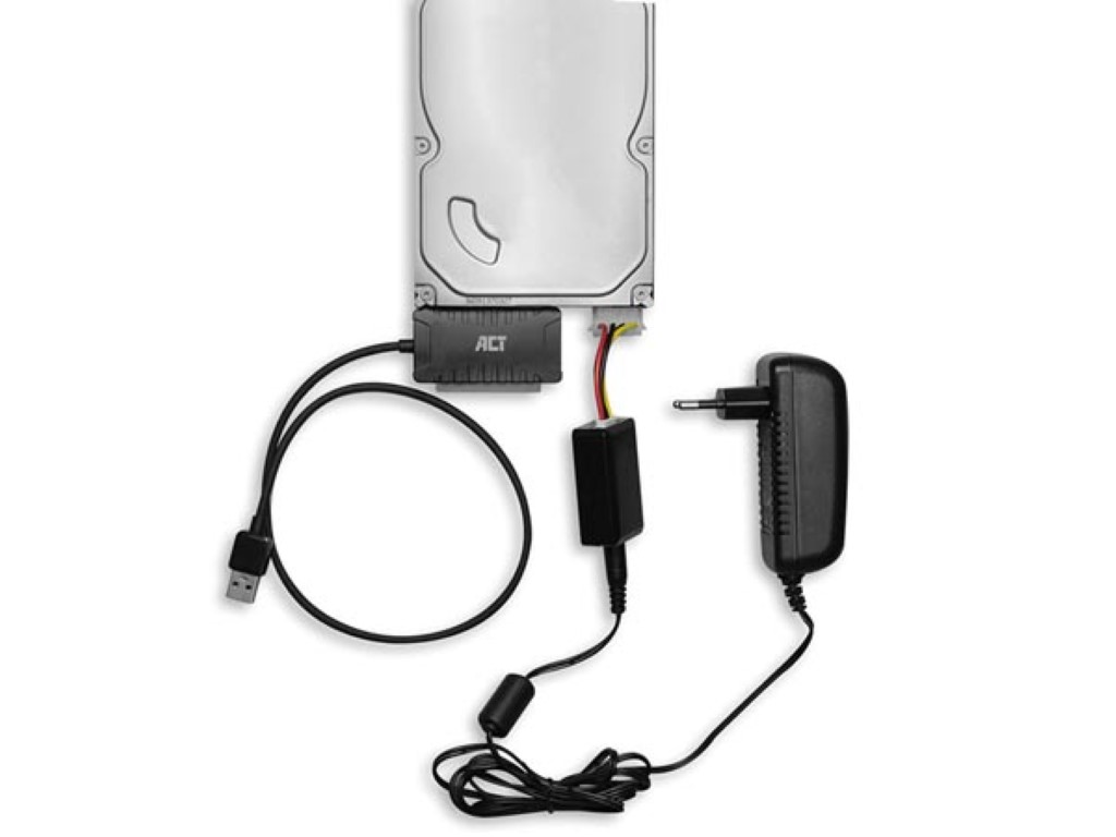 ACT ACTAC1520: USB 3.2 Gen1 to IDE + SATA adapter with power supply ...