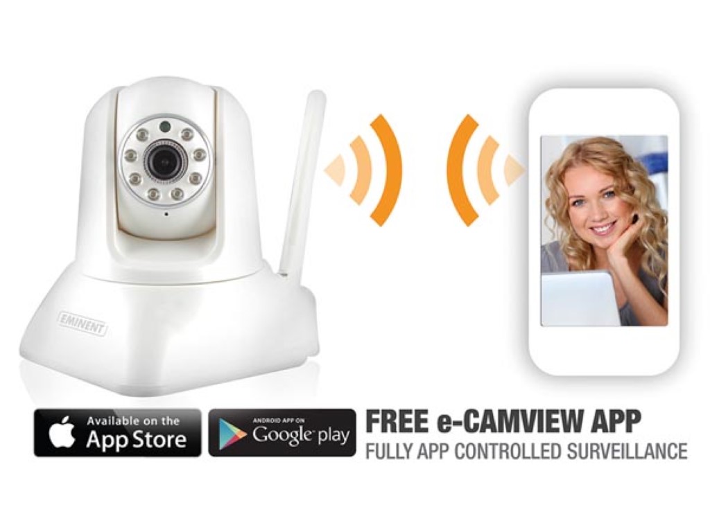 Eminent EM6220: EMINENT - E-CAMVIEW PAN/TILT IP CAMERA WITH APP – Velleman – Wholesaler and ...