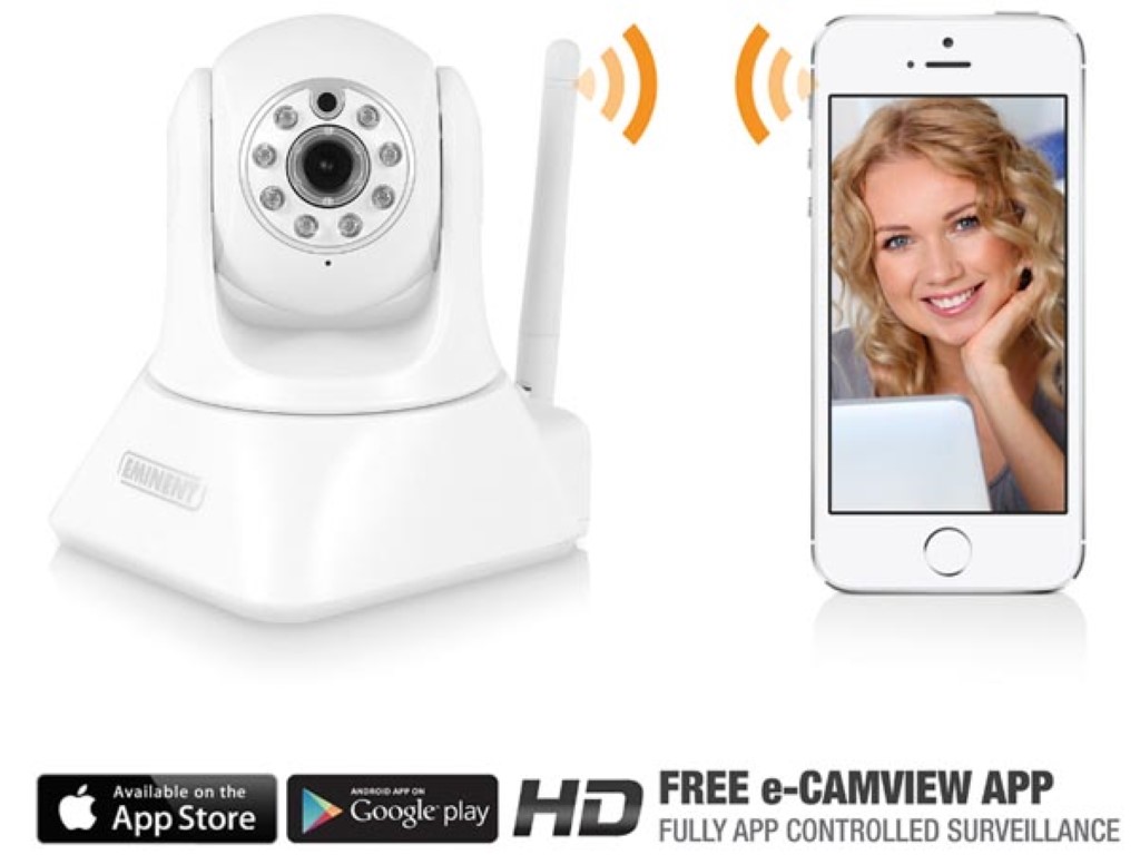 Eminent EM6225: EMINENT - E-CAMVIEW HD IP CAM PAN/TILT – Velleman – Wholesaler and developer of ...