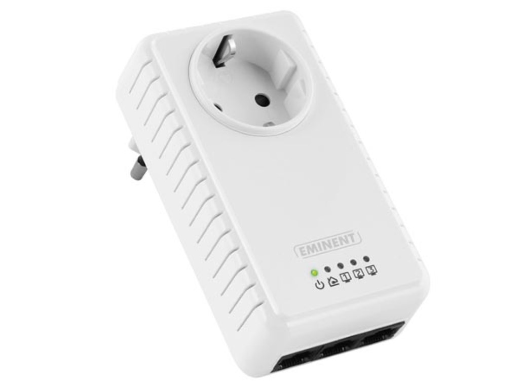 Eminent EM8038: EMINENT - POWERLINE SWITCH 3 PUERTOS DE RED CON TOMA DE ...