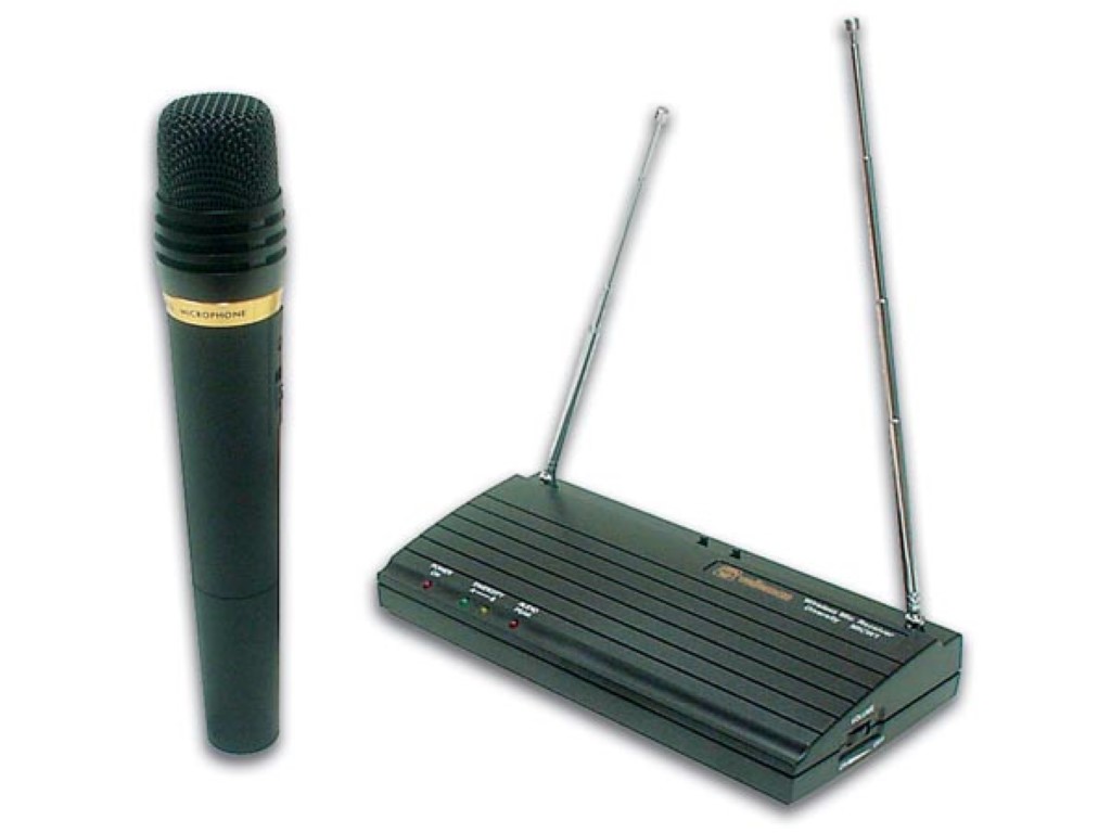 MICW1E: WIRELESS MICROPHONE SYSTEM : RECEIVER + 1 MICROPHONE 218.020MHz ...