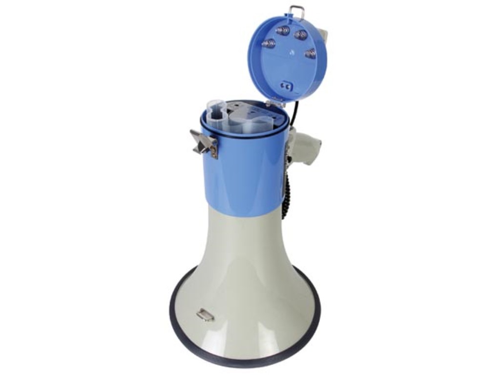 Velleman MP25FMU: MEGAPHONE WITH SD CARD SLOT and USB - 25 W – Velleman ...