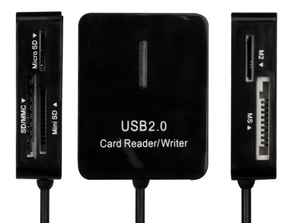 Velleman PCMP78B: SAMSUNG GALAXY TAB OTG CARD READER WITH CABLE - BLACK ...