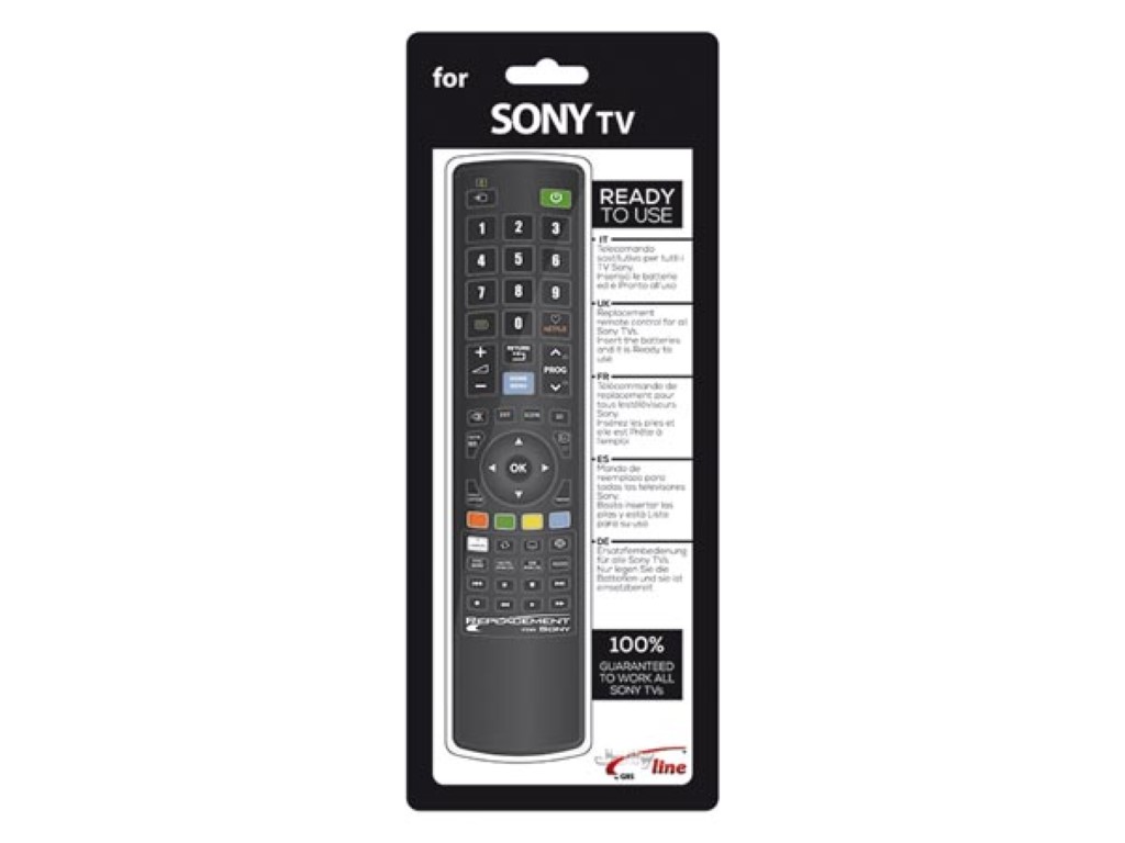 Jolly Line VRCSONY: REPLACEMENT REMOTE CONTROL FOR ALL SONY TVs ...