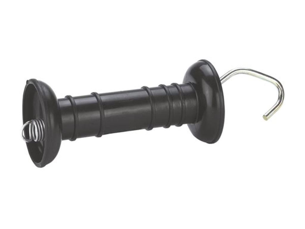 Corral COR44251: Gate handle with hook and simple tension spring, black ...