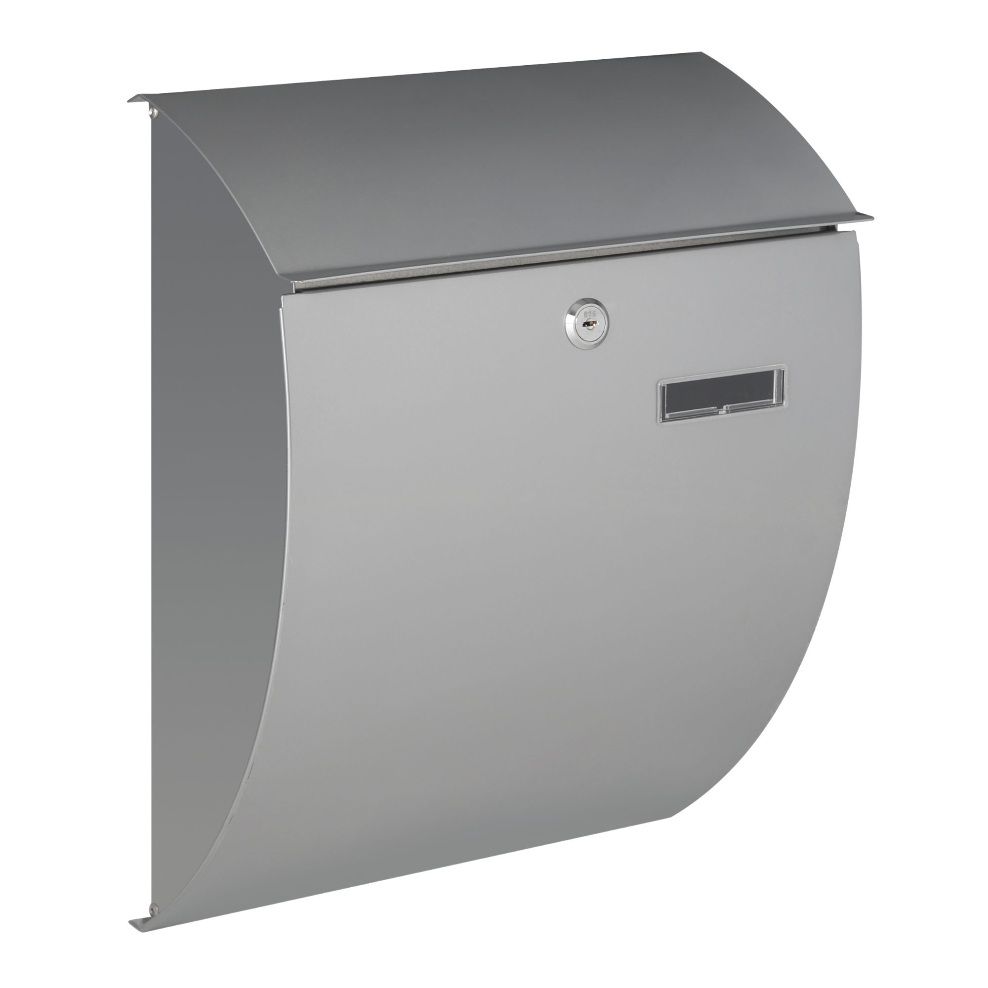 Perel BG61004: Mailbox Nice, wall-mounted, curved front, with nameplate ...